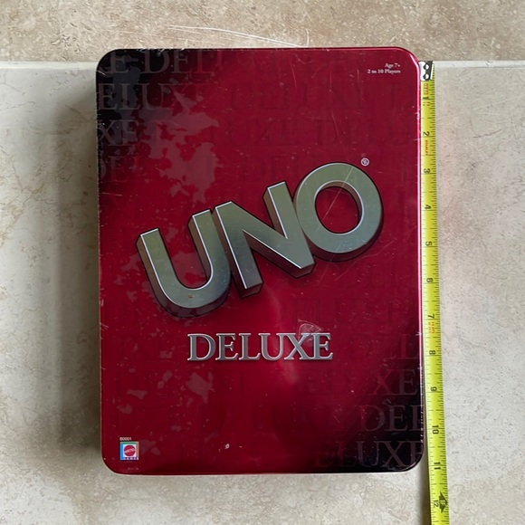 Mattel | Toys | Uno Deluxe Edition Card Game Metal Tin X85 Collectible ...